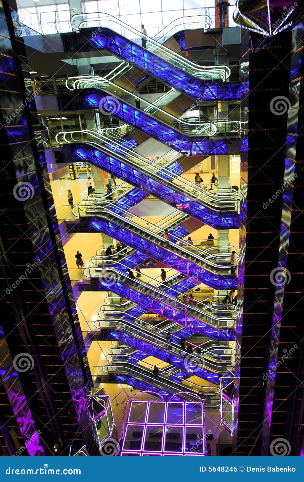Futuristic hall in mall stock photo. Image of luxury, building - 5648246