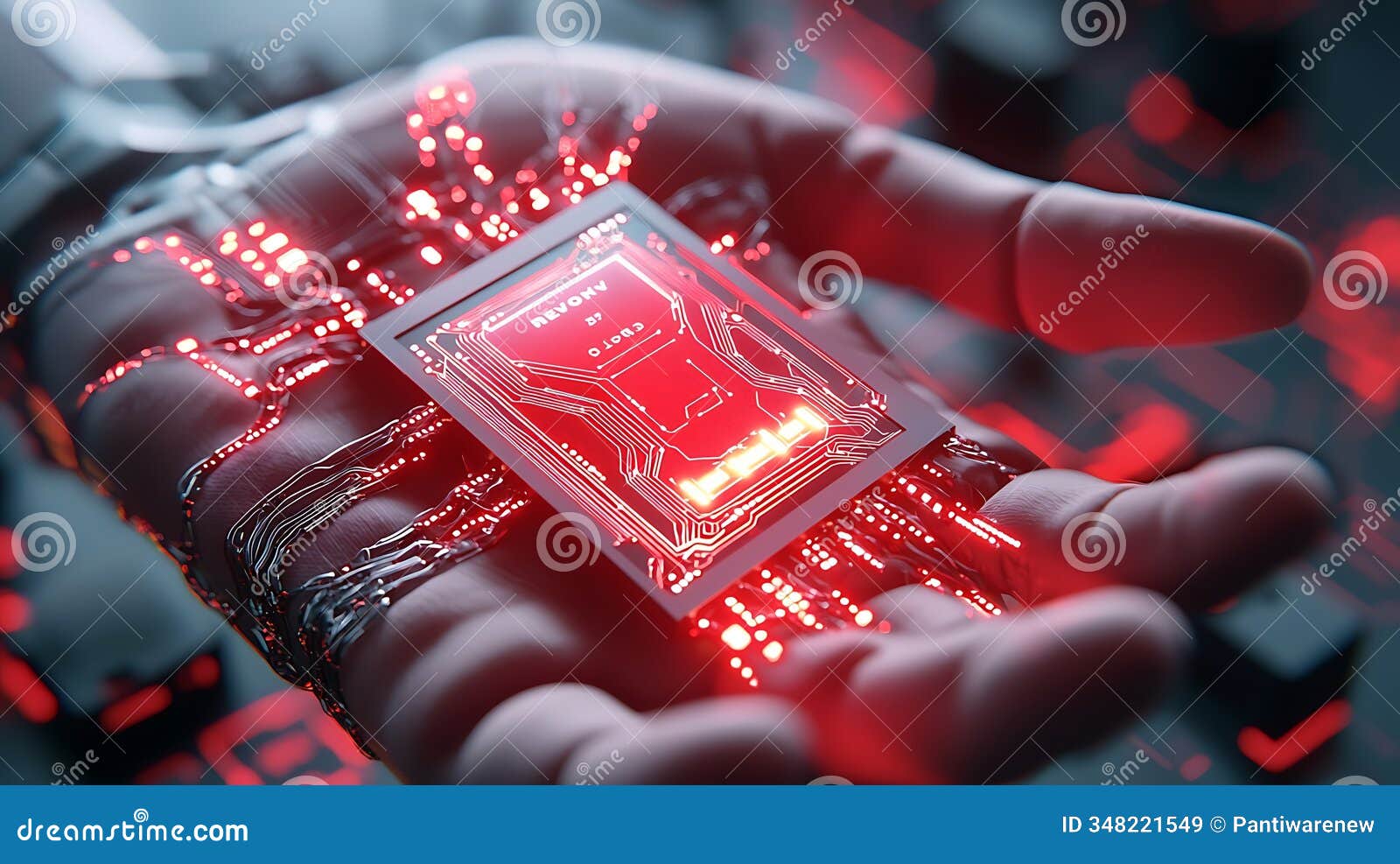 Chip Implantation Isometric Background Cartoon Vector | CartoonDealer ...