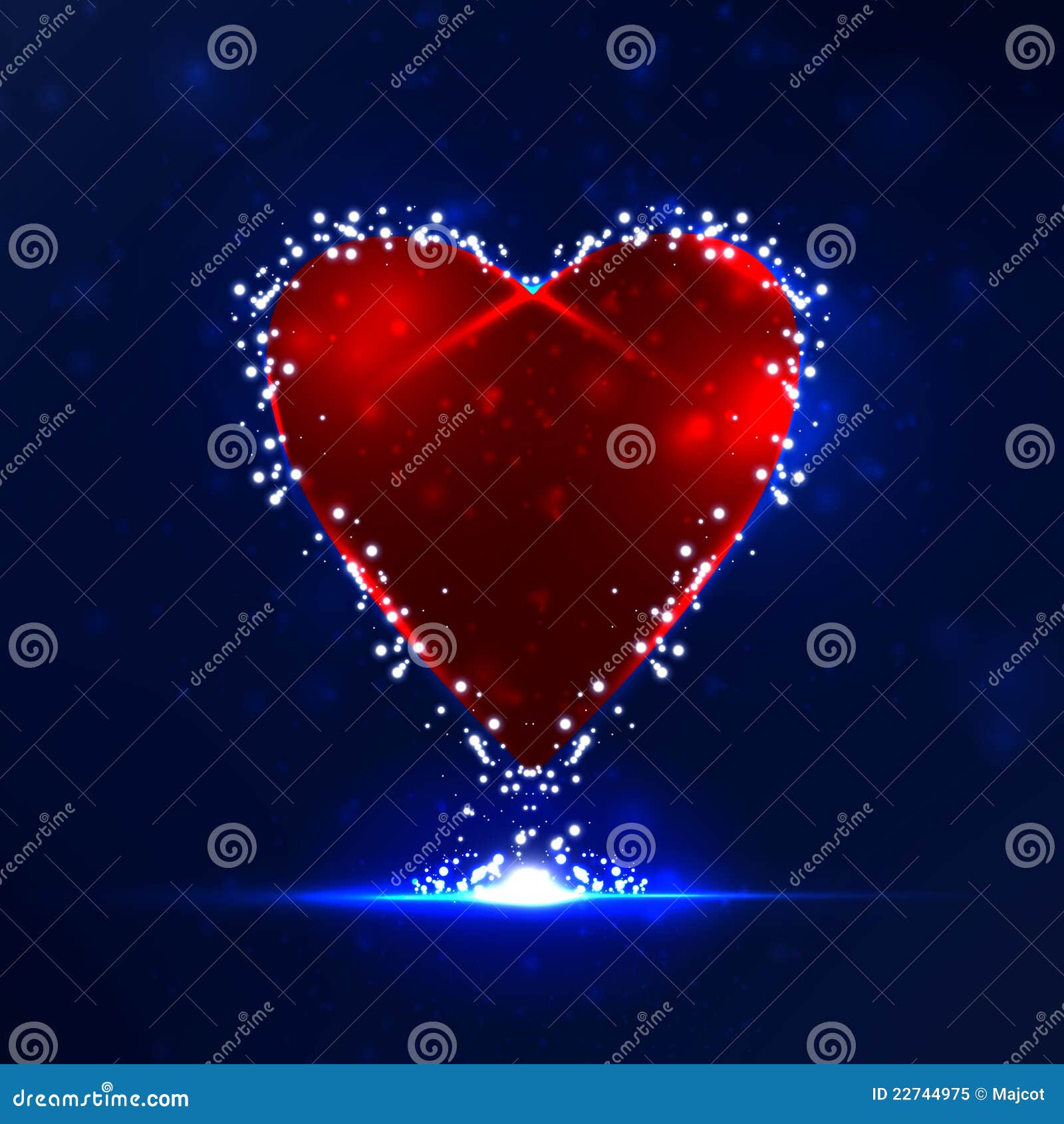 Futuristic heart stock vector. Illustration of background - 22744975