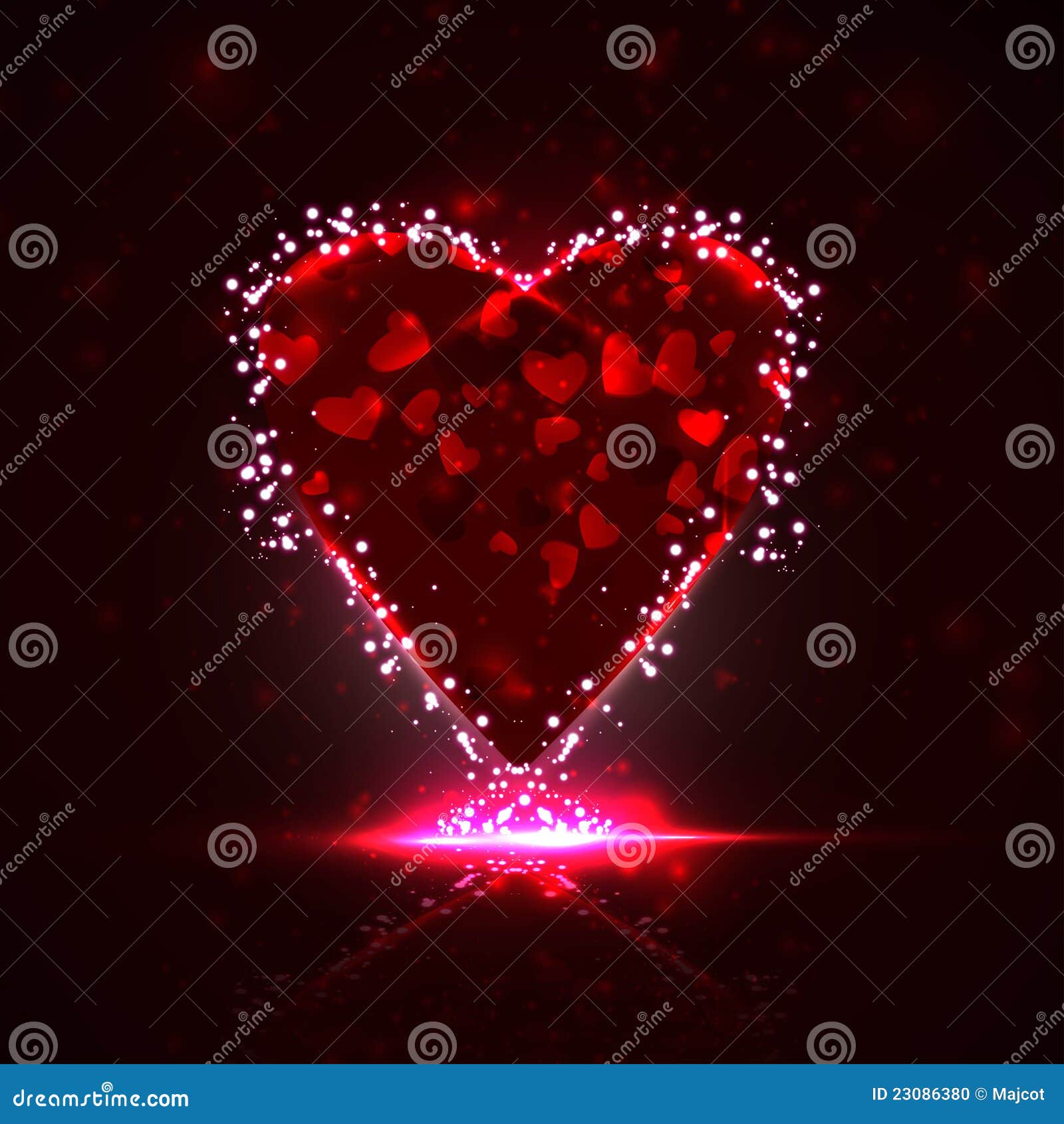 Futuristic heart stock vector. Illustration of element - 23086380