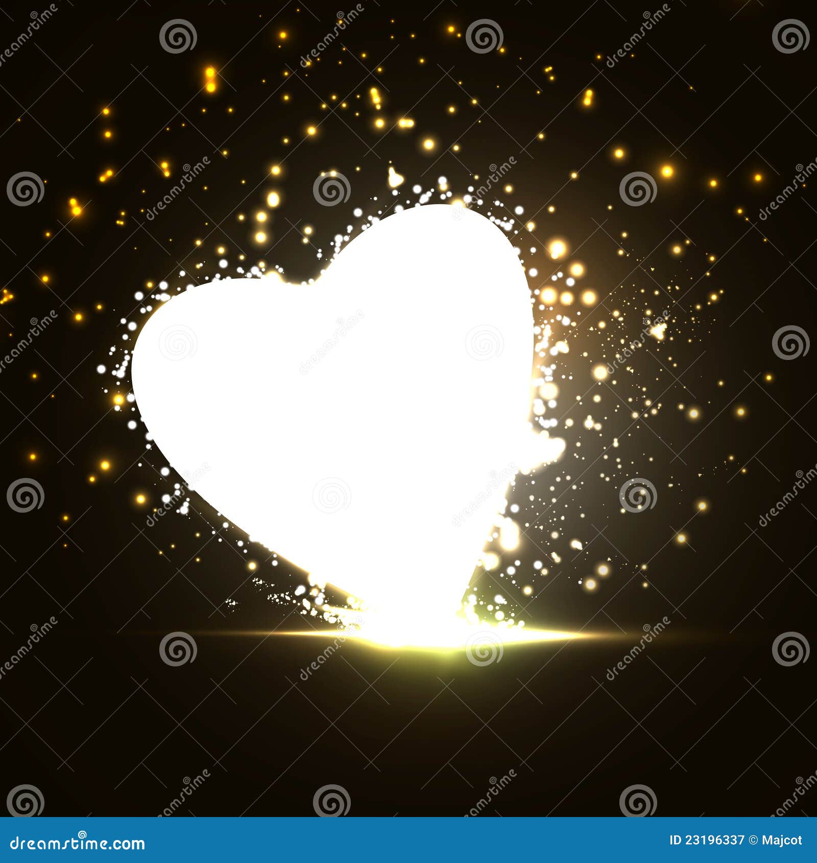 Futuristic heart stock vector. Illustration of affection - 23196337