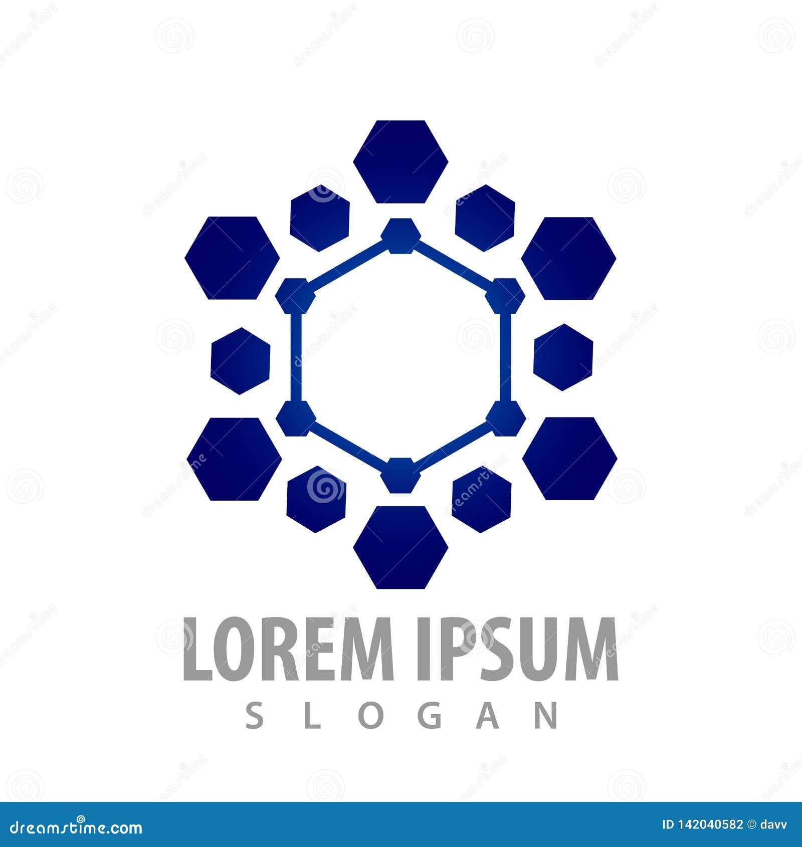 Futuristic Hexagon Tech Concept Design. Symbol Graphic Template Element ...