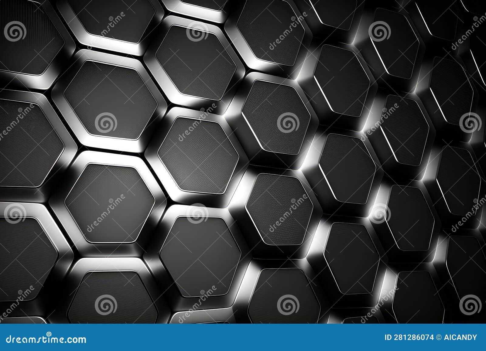 Futuristic Hexagonal Tunnel In Pink Colors, Seamless Loop. Design ...