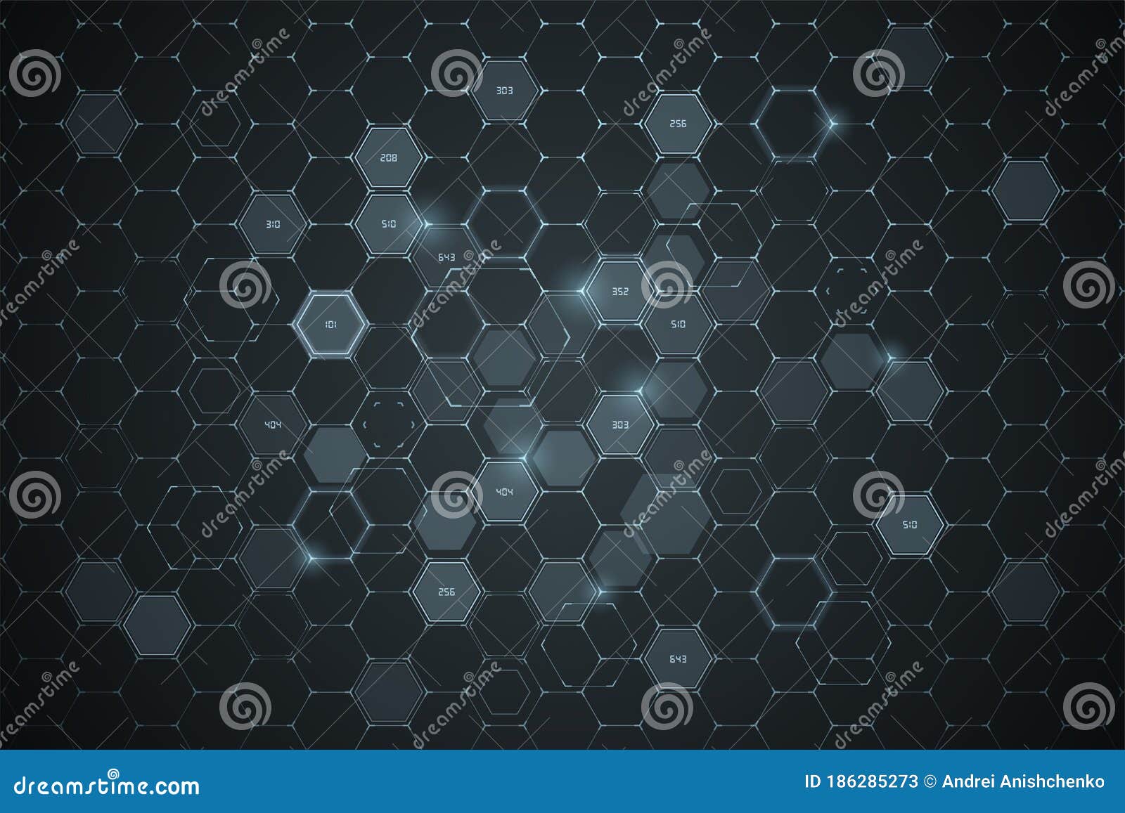 Futuristic Hexagon Background. Vector Illustration | CartoonDealer.com ...