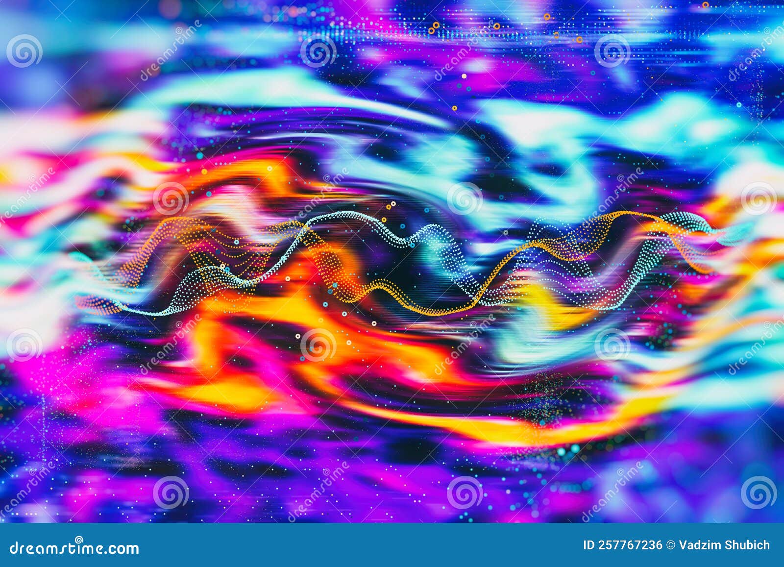 Futuristic Hi-tech Banner. Data Science Abstract Technological ...