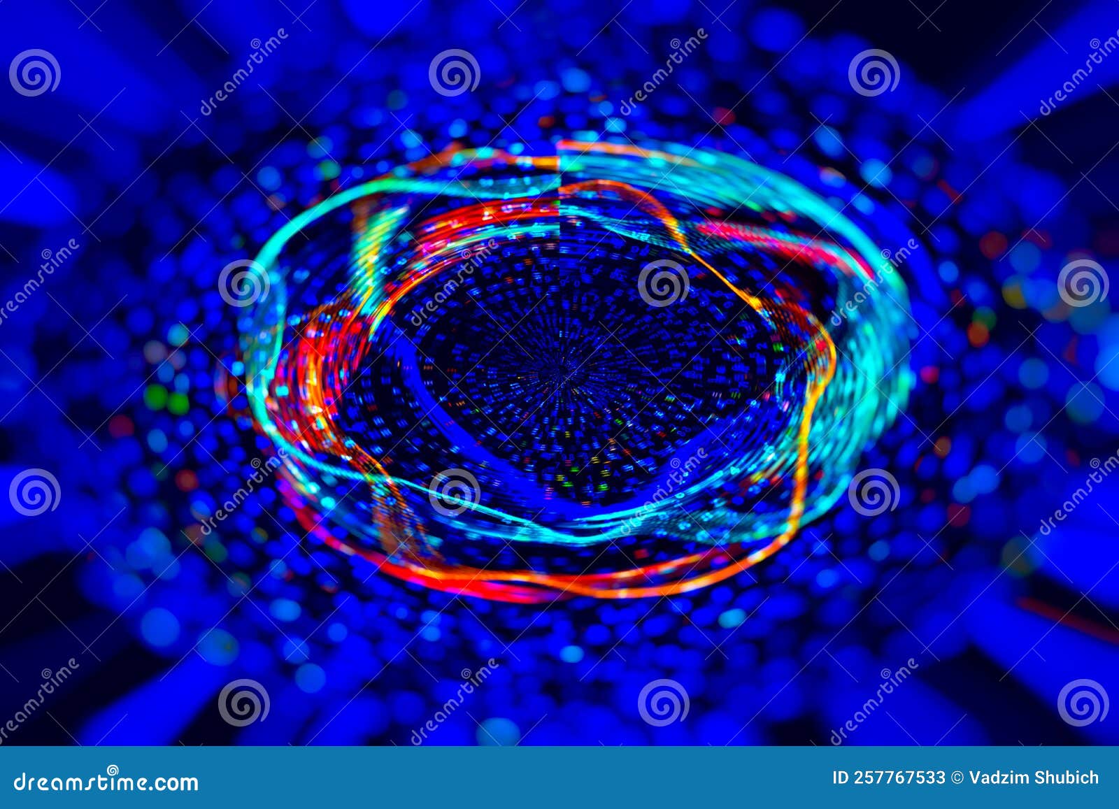 Futuristic Hi-tech Banner. Data Science Abstract Technological ...