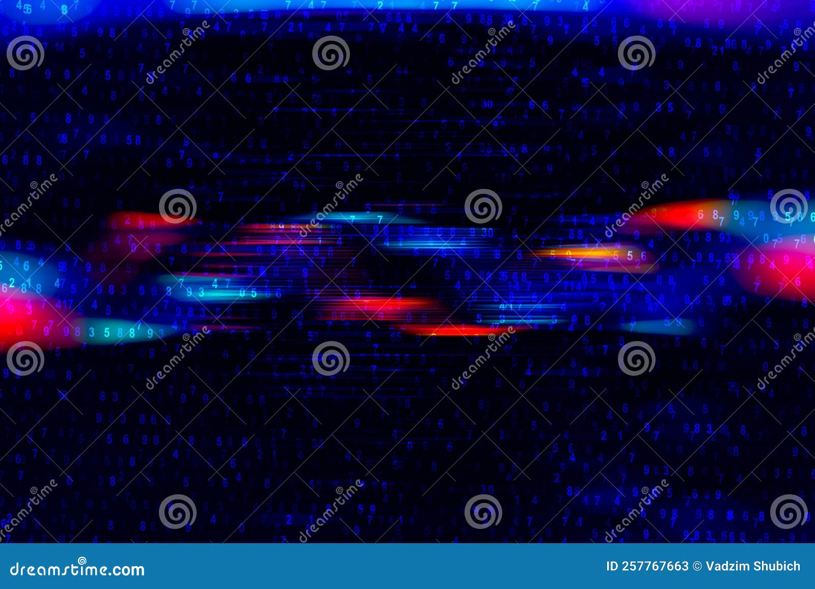 Futuristic Hi-tech Banner. Data Science Abstract Technological ...