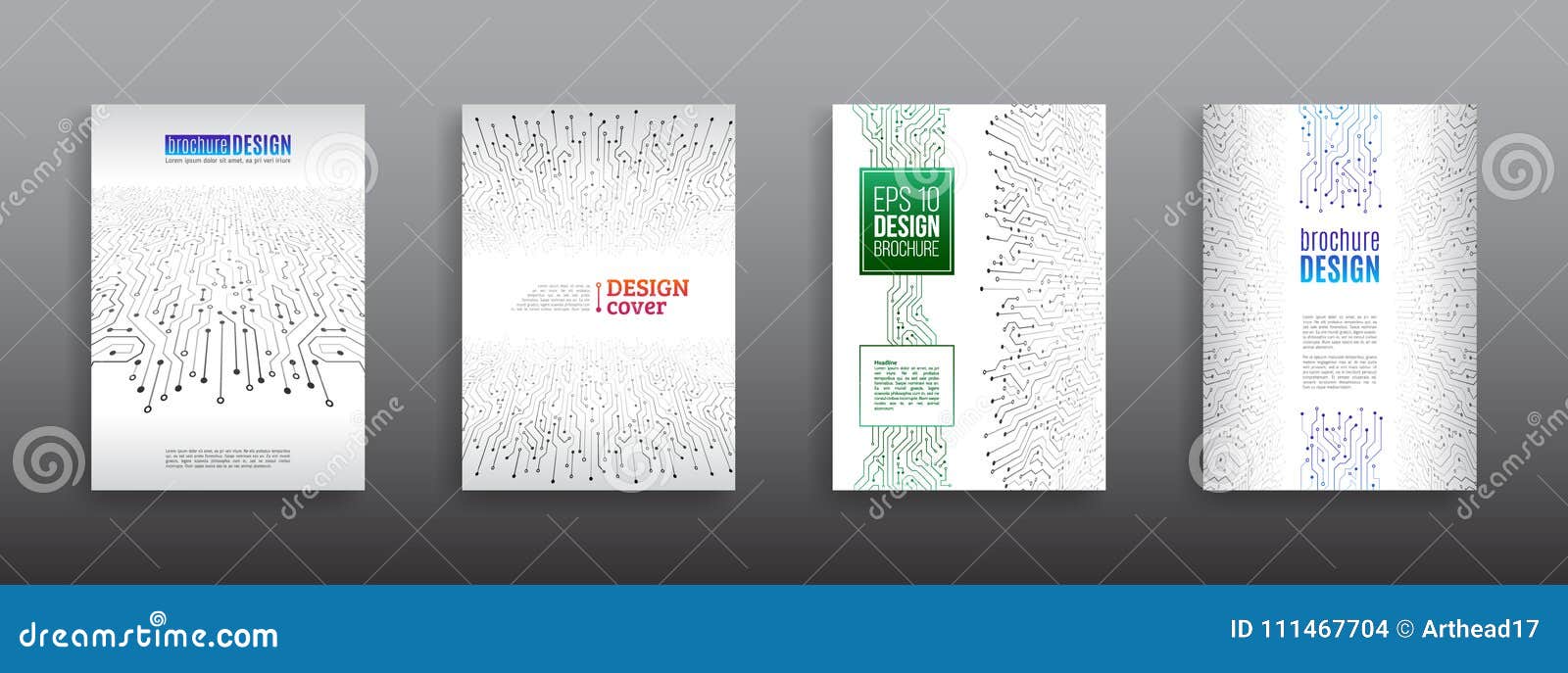 Futuristic Hi-tech Flyer Template. Stock Vector - Illustration of cover ...