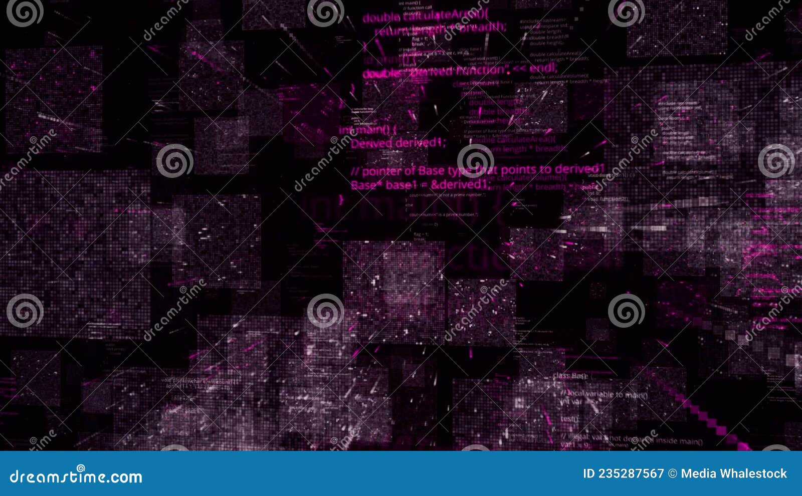 Futuristic Hi Tech Graphic Interface of a Computer Program, Seamless ...