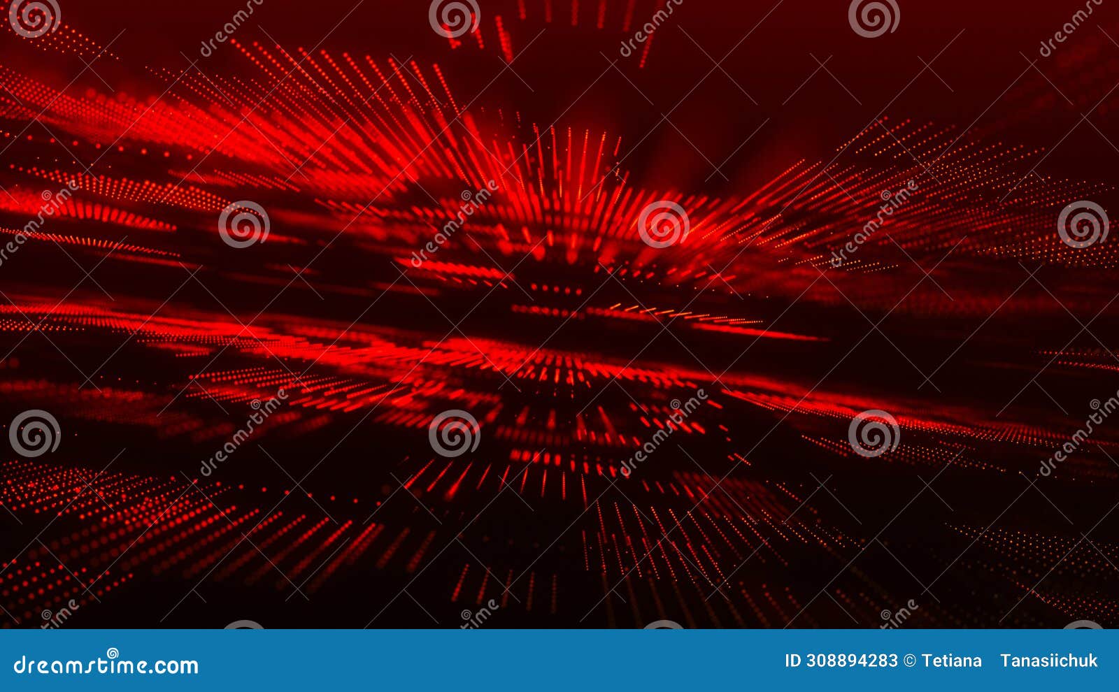 Futuristic Hi-tech Illustration. Concept of Data Transmission in ...