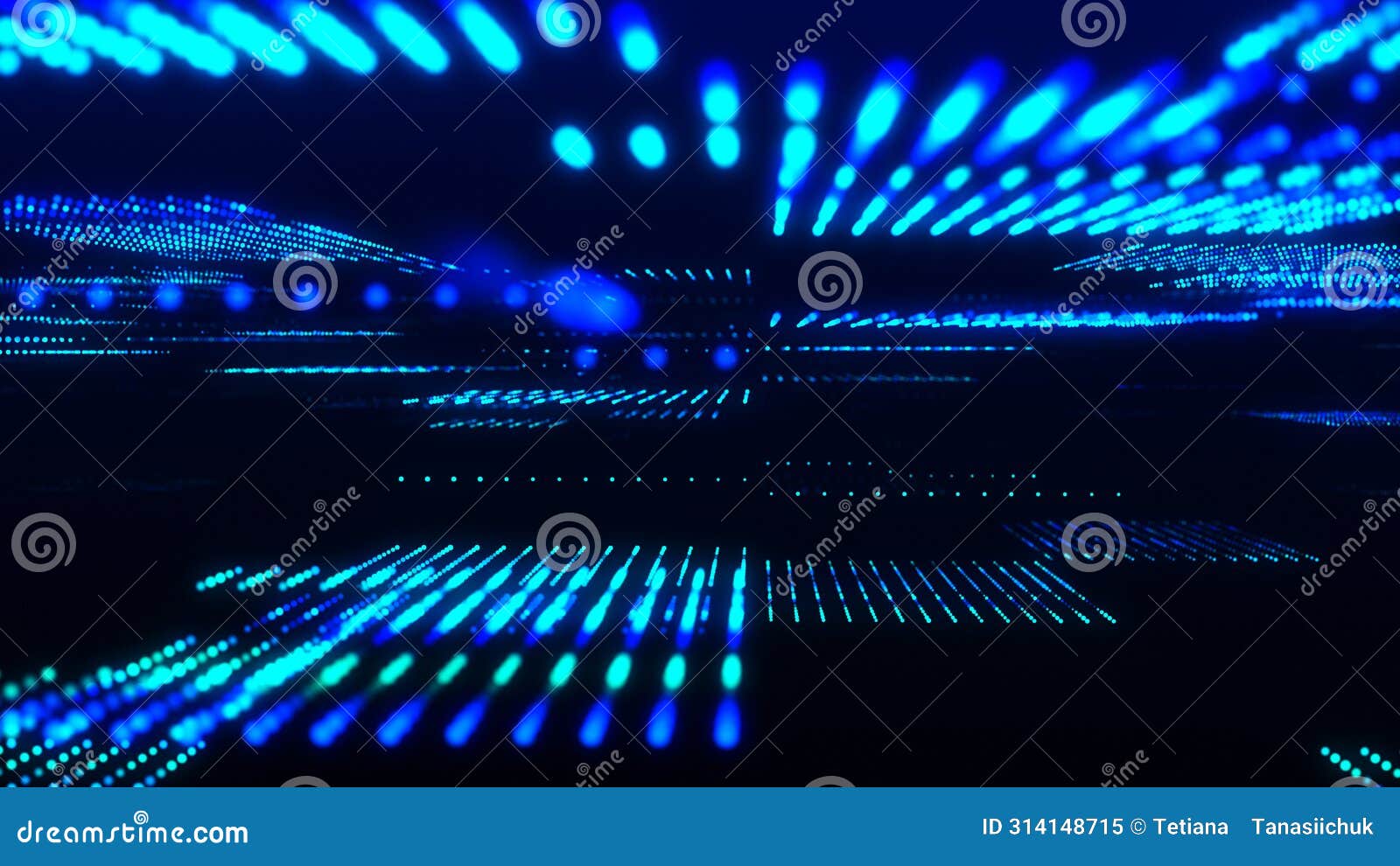 Futuristic Hi-tech Illustration. Concept of Data Transmission in ...