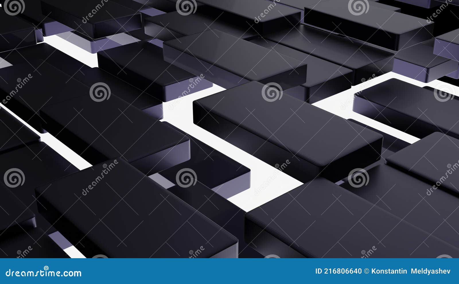 Futuristic, High Tech, Dark Background, With A Square Block Structure ...