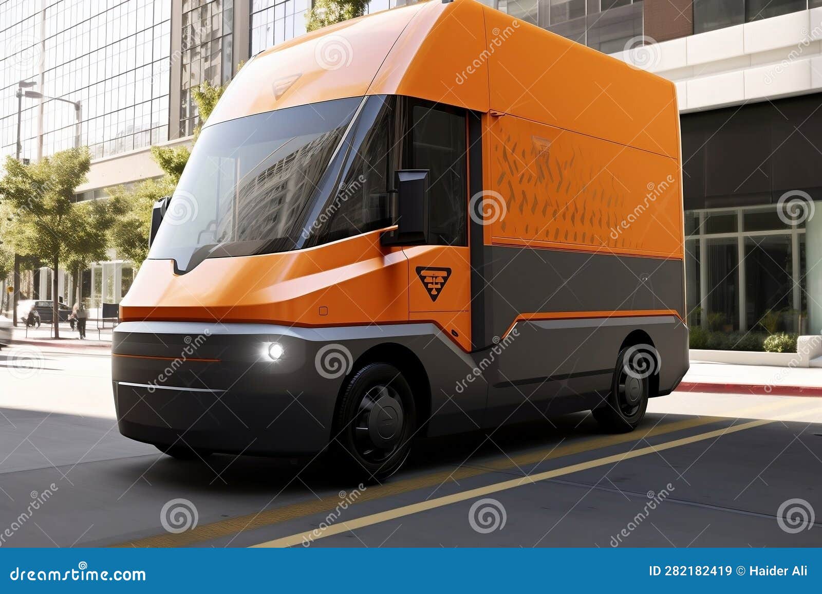 A Futuristic High-tech Delivery Truck Showcasing Cutting-edge ...