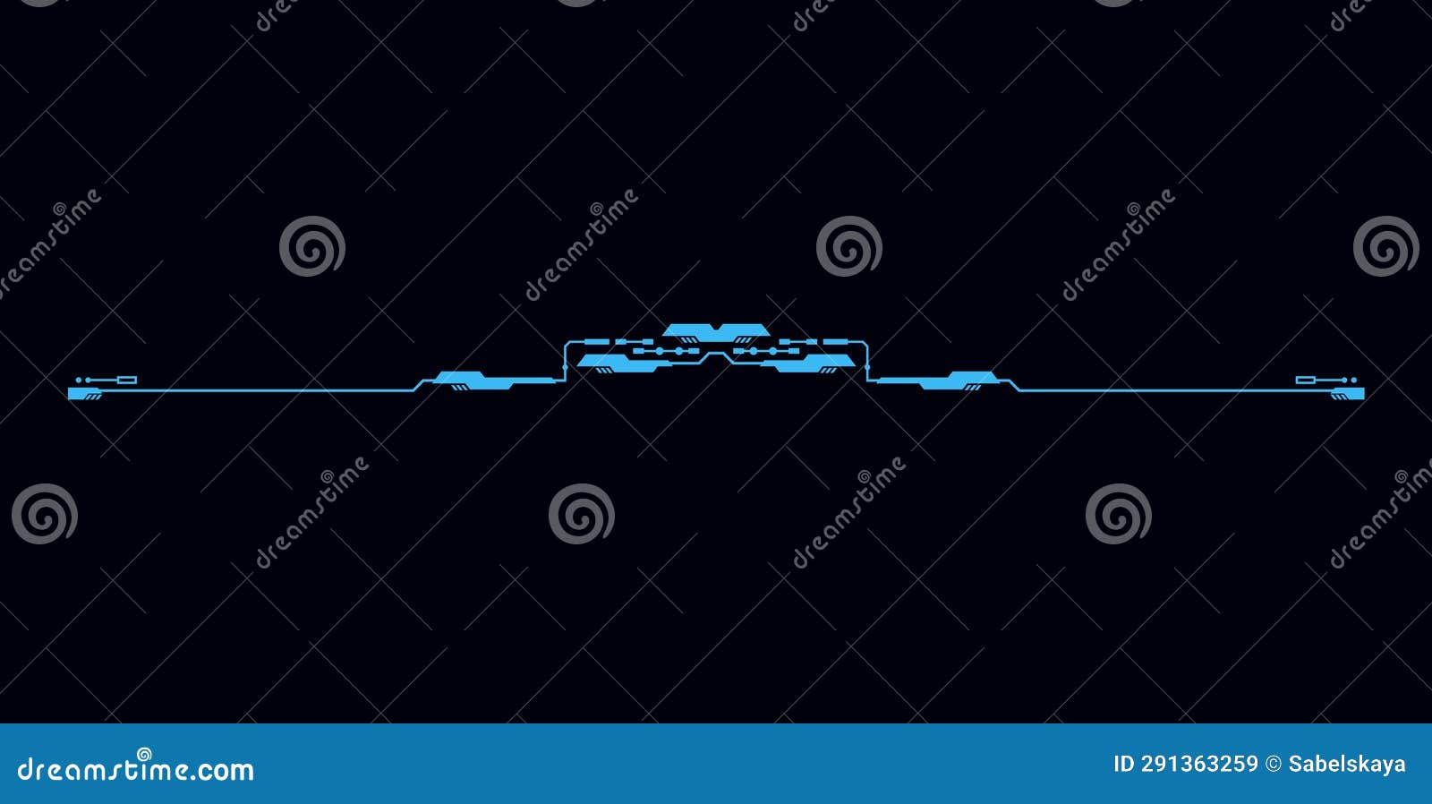 Futuristic High Tech Frame for Interface Gui Game, Vector Digital Line ...