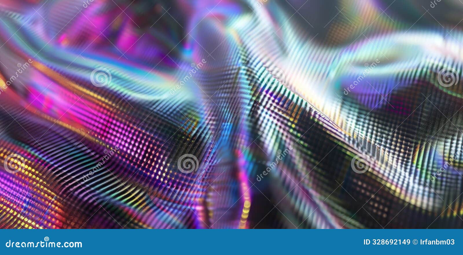 Futuristic Hologram Texture. High-Tech Technology Concept Stock Image ...