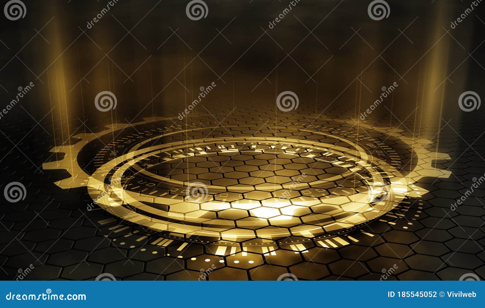 Futuristic Holographic Interface Concept Stock Illustration ... Futuristic Holographic Interface Concept Stock Illustration ...