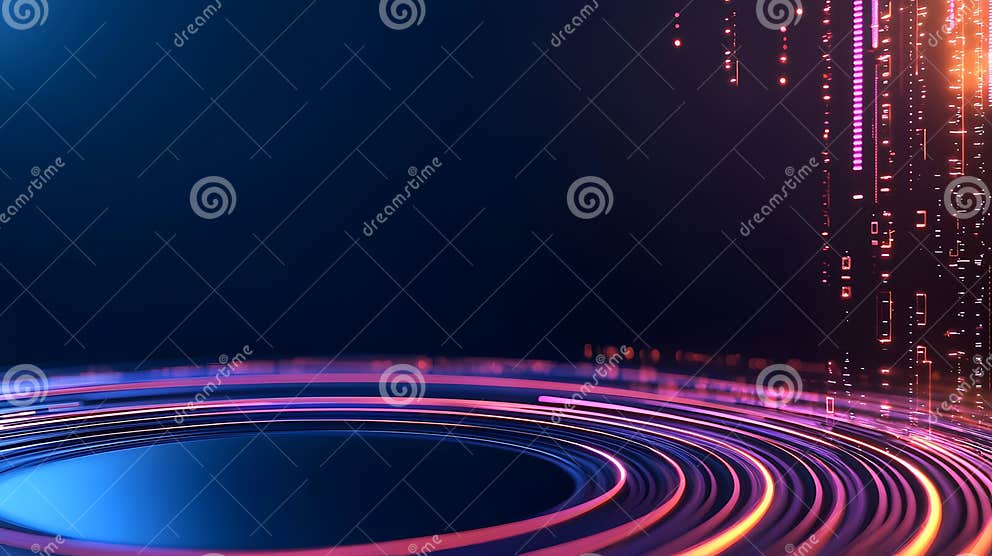 Futuristic Holographic Texture with Shimmering Effects and Vibrant Light Patterns in 3D Space ...