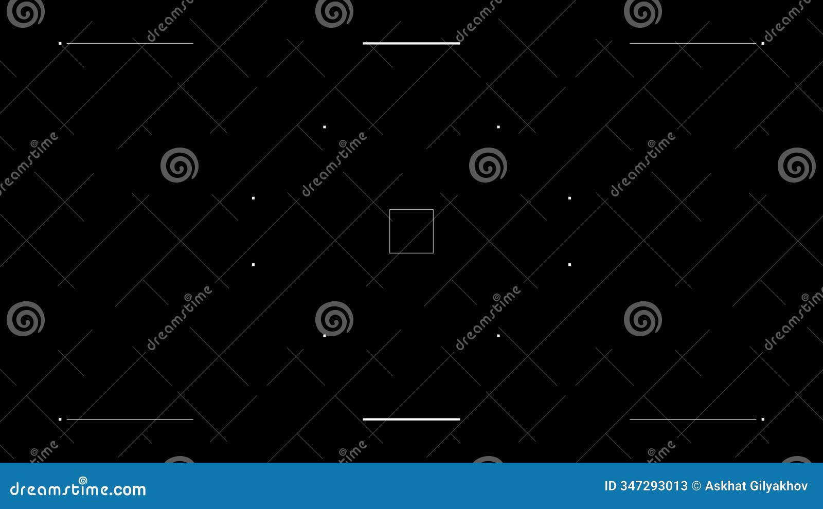 Futuristic HUD Aim Animation. Drone Interface Stock Illustration ...