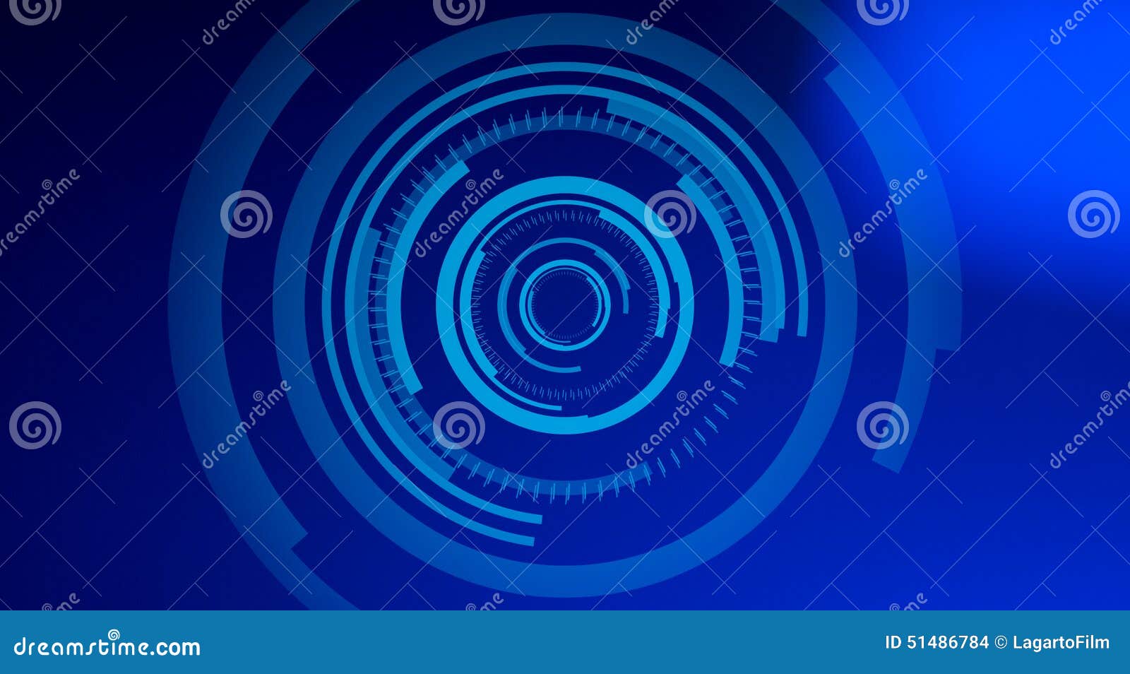 Futuristic HUD Blue Abstraction Background Stock Illustration ...