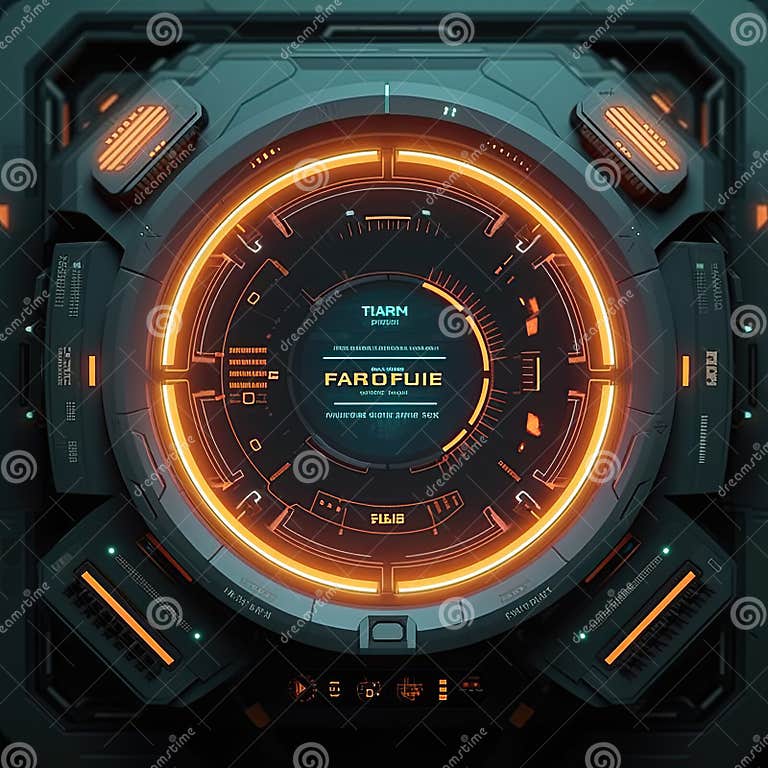 Futuristic HUD Screen Data Hologram. Stock Illustration - Illustration ...