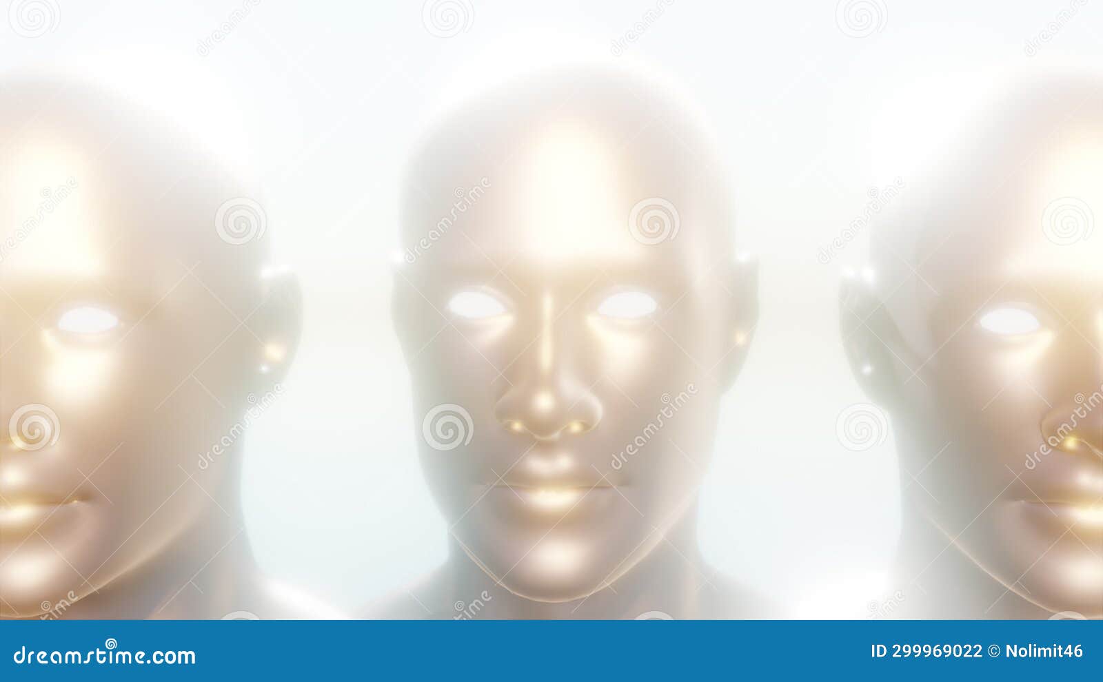 Futuristic Human Head with Lights Stock Footage - Video of light ...