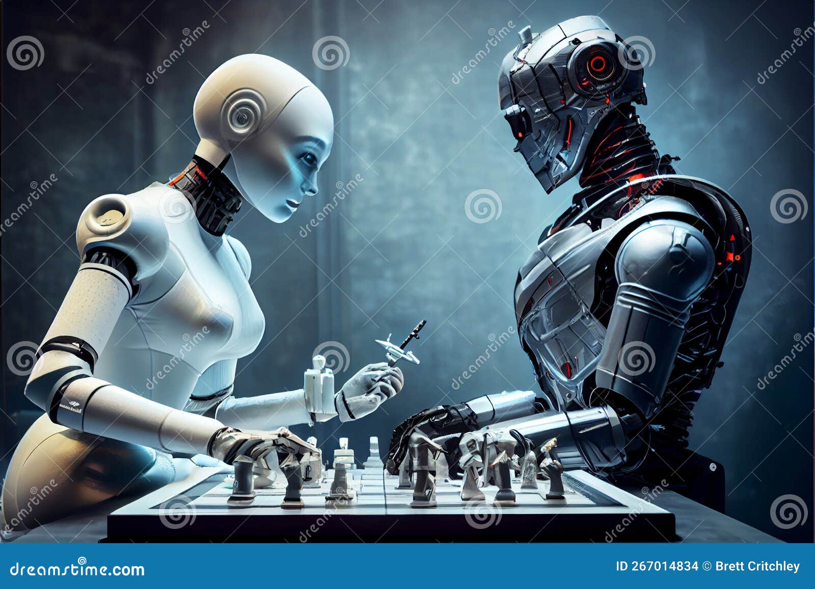 Futuristic Humanoid Robot Cyborg Ai Artificial Intelligence Of The ... Futuristic Humanoid Robot Cyborg Ai Artificial Intelligence Of The ...