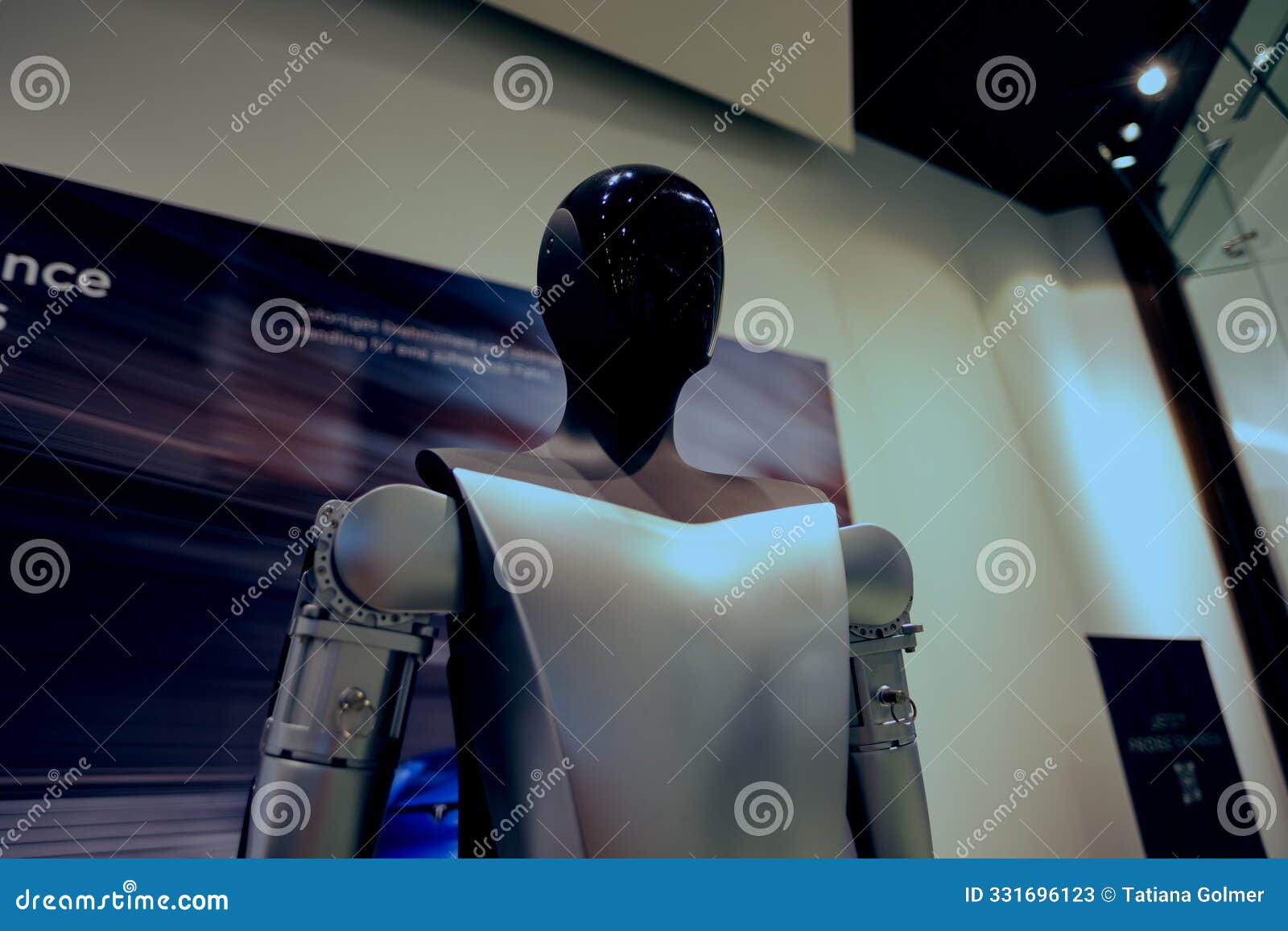 Futuristic Humanoid Robot Named Tesla Bot AKA Optimus, Modern ...