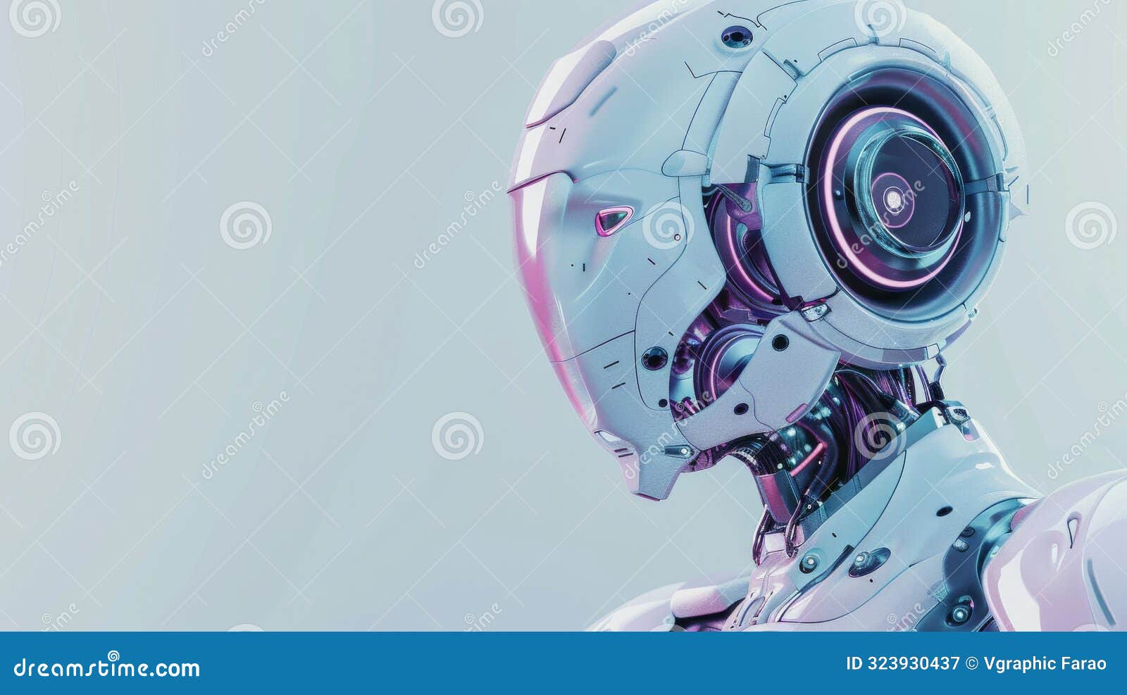 Robot Side View On White Stock Photo | CartoonDealer.com #126086706