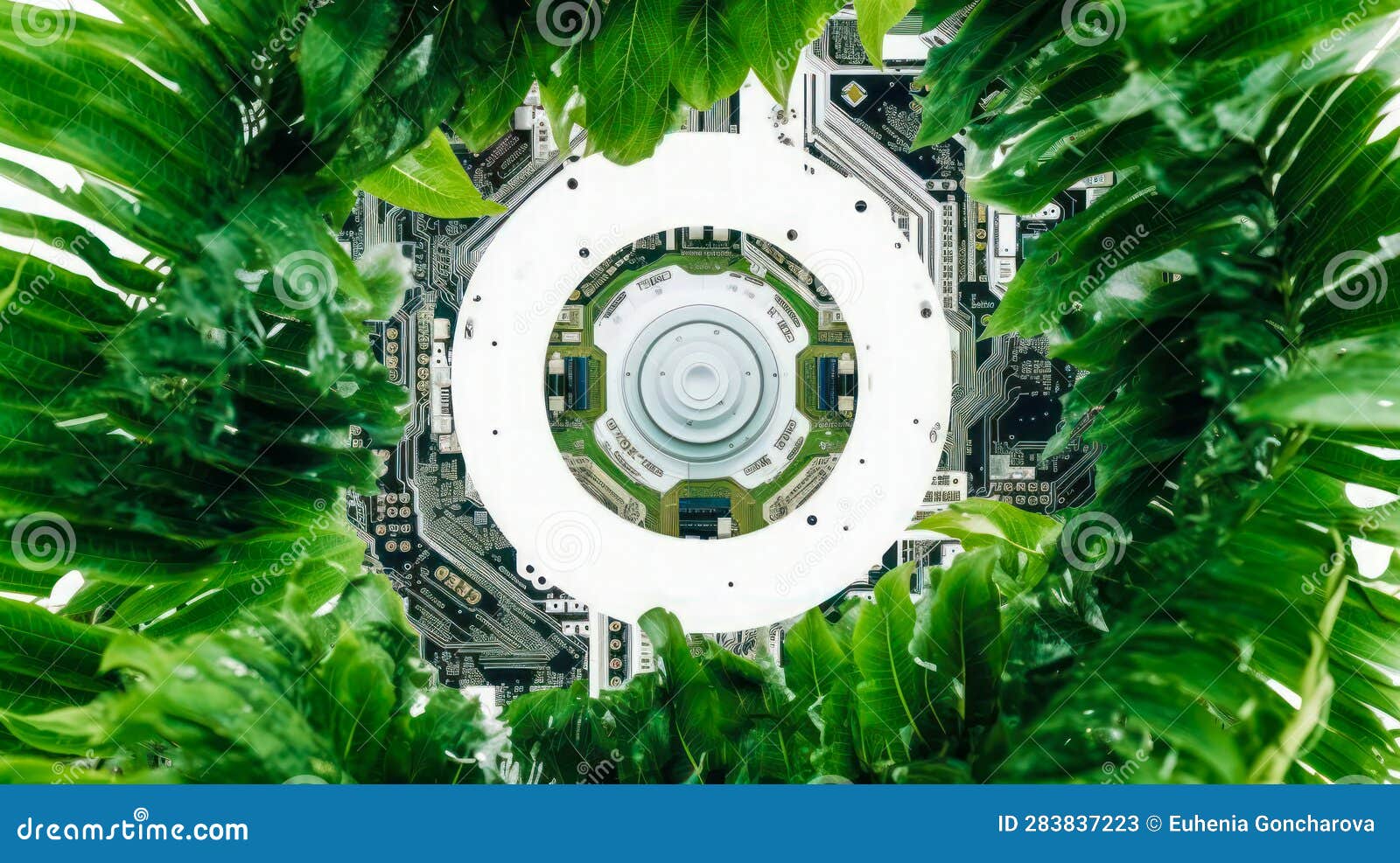 Futuristic Hydroponics Garden, White Clean Laboratory Light Background ...