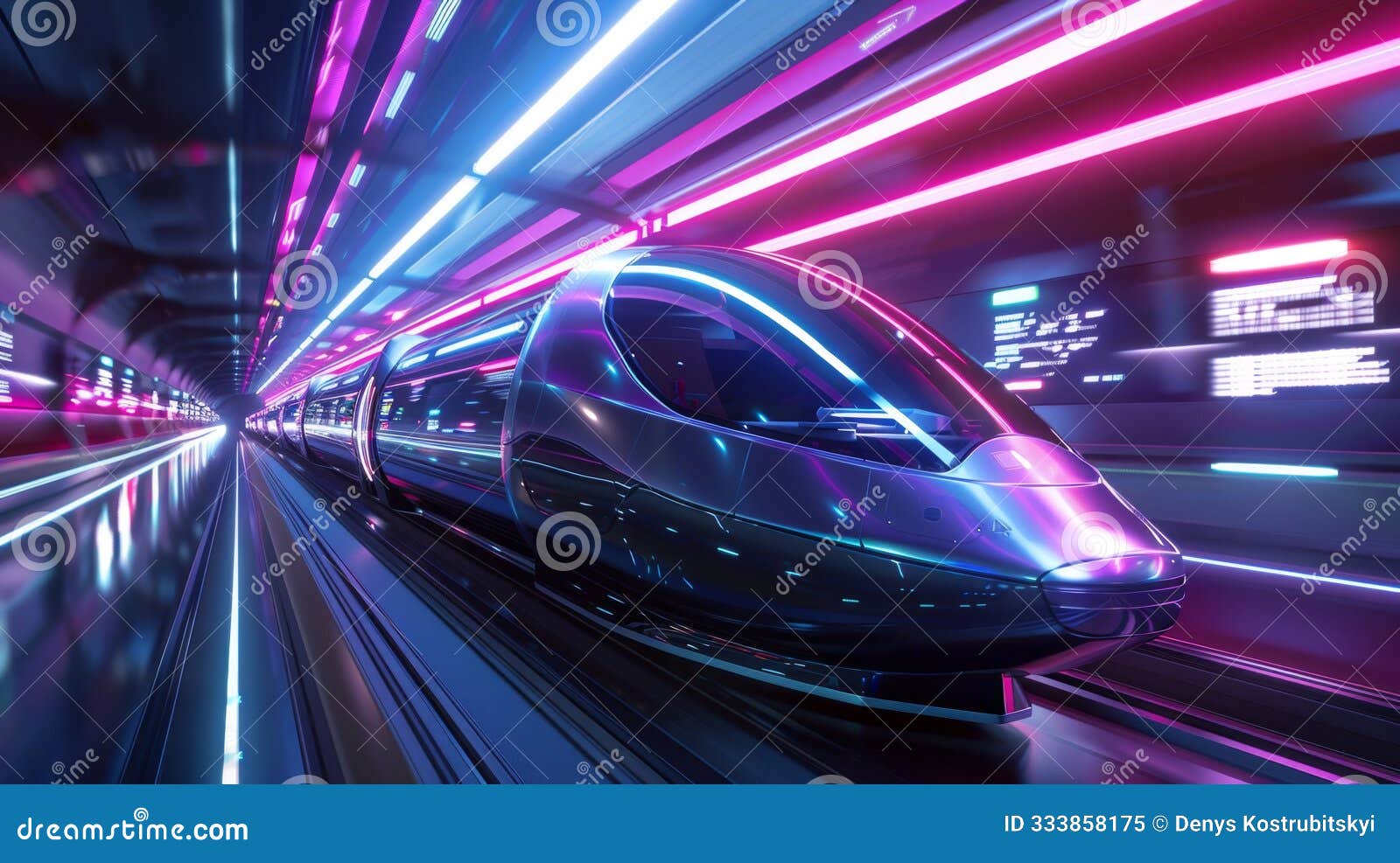 Hyperloop Capsule Logo. Streamlined Design Cartoon Vector ...