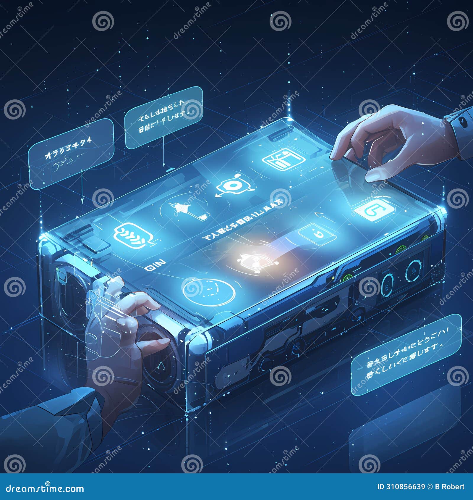 Emerging Tech: Virtual Reality Prototype Stock Illustration ...