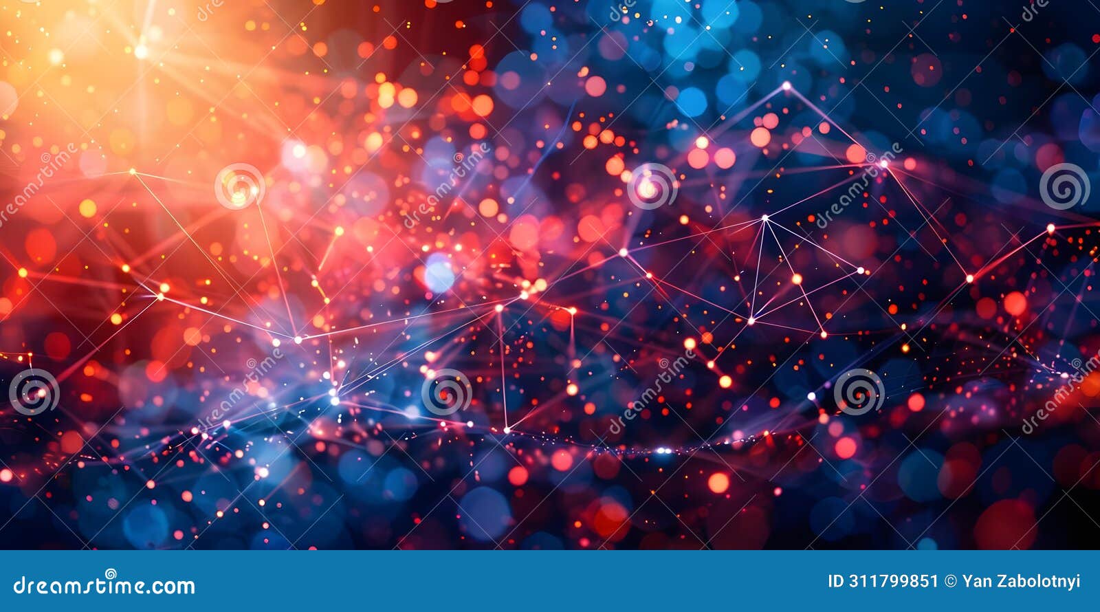 Futuristic Image Showcasing Intricate Fiber Optic Connections in ...