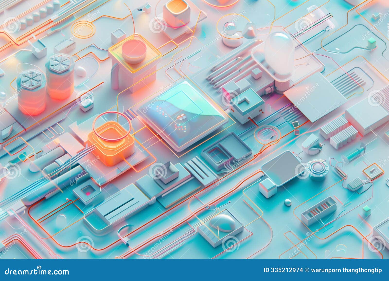 Futuristic Industrial Plant Technology and Innovation Modern ...