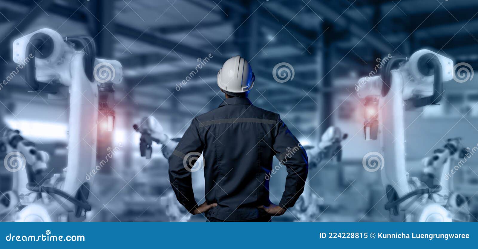 Futuristic Industry 4.0 Engineering Concept Royalty-Free Stock Photo ...