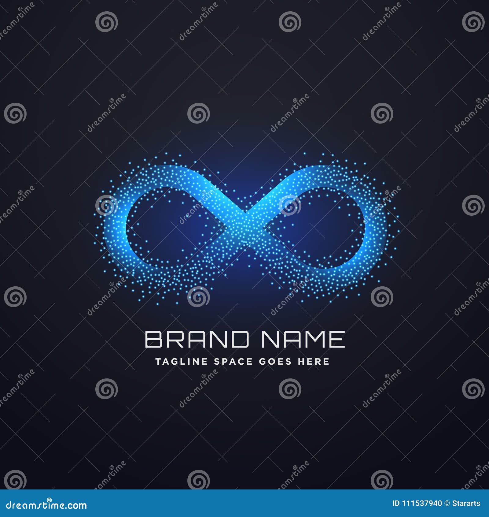 Futuristic Infinity Flow Of Particles. Vector Wave Background With ...