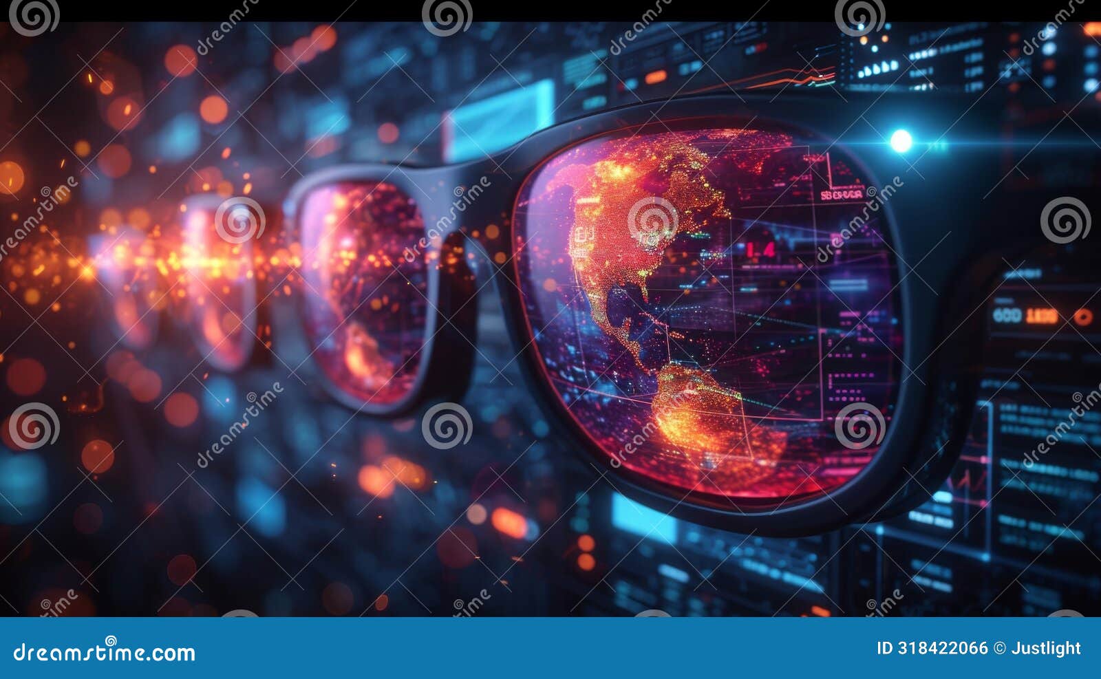 This Futuristic Infographic Also Incorporates Futuristic Elements Such ...