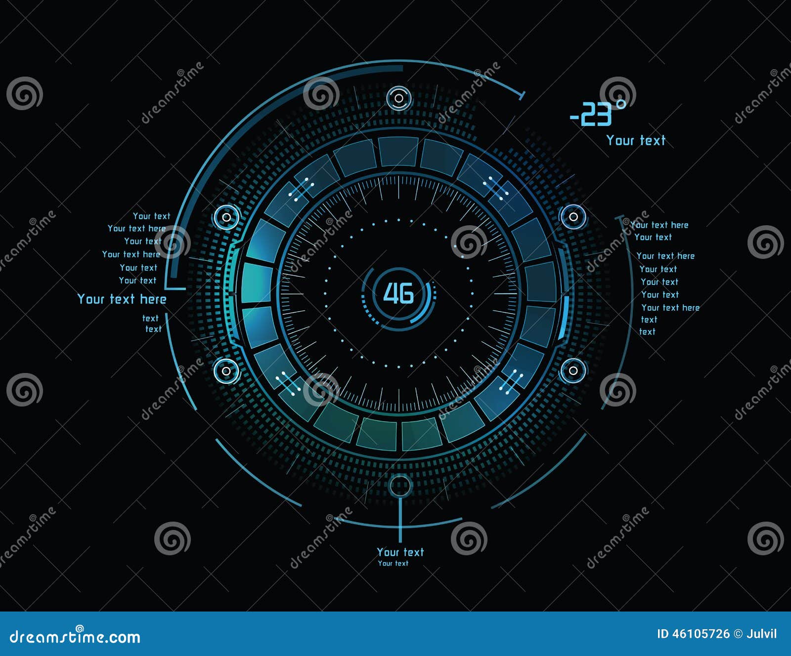 Head Up Display HUD UI,GUI For Medical App. Futuristic Virtual Graphic ...