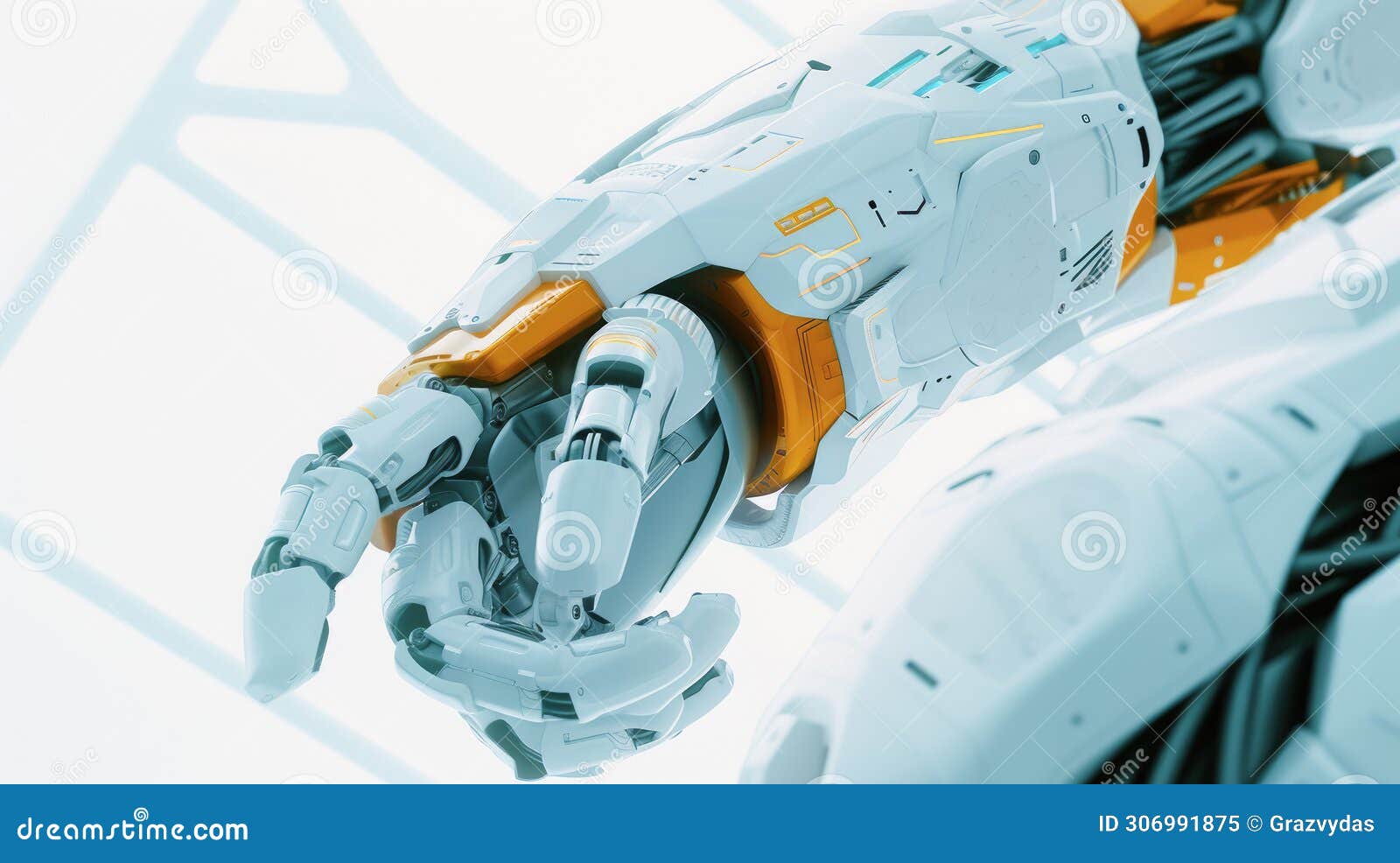 Artificial Sun. A Robotic Hand Of AI Carrying A High And Clean Energy ...