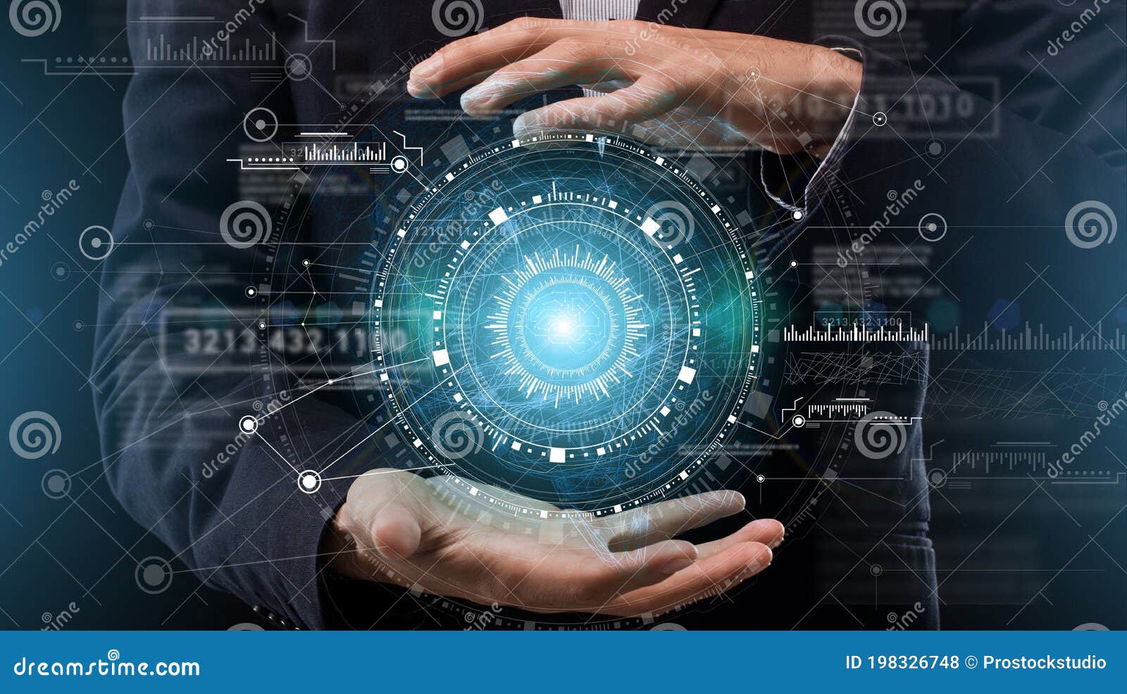 Futuristic Innovations and Smart Technologies. Collage of Young ...