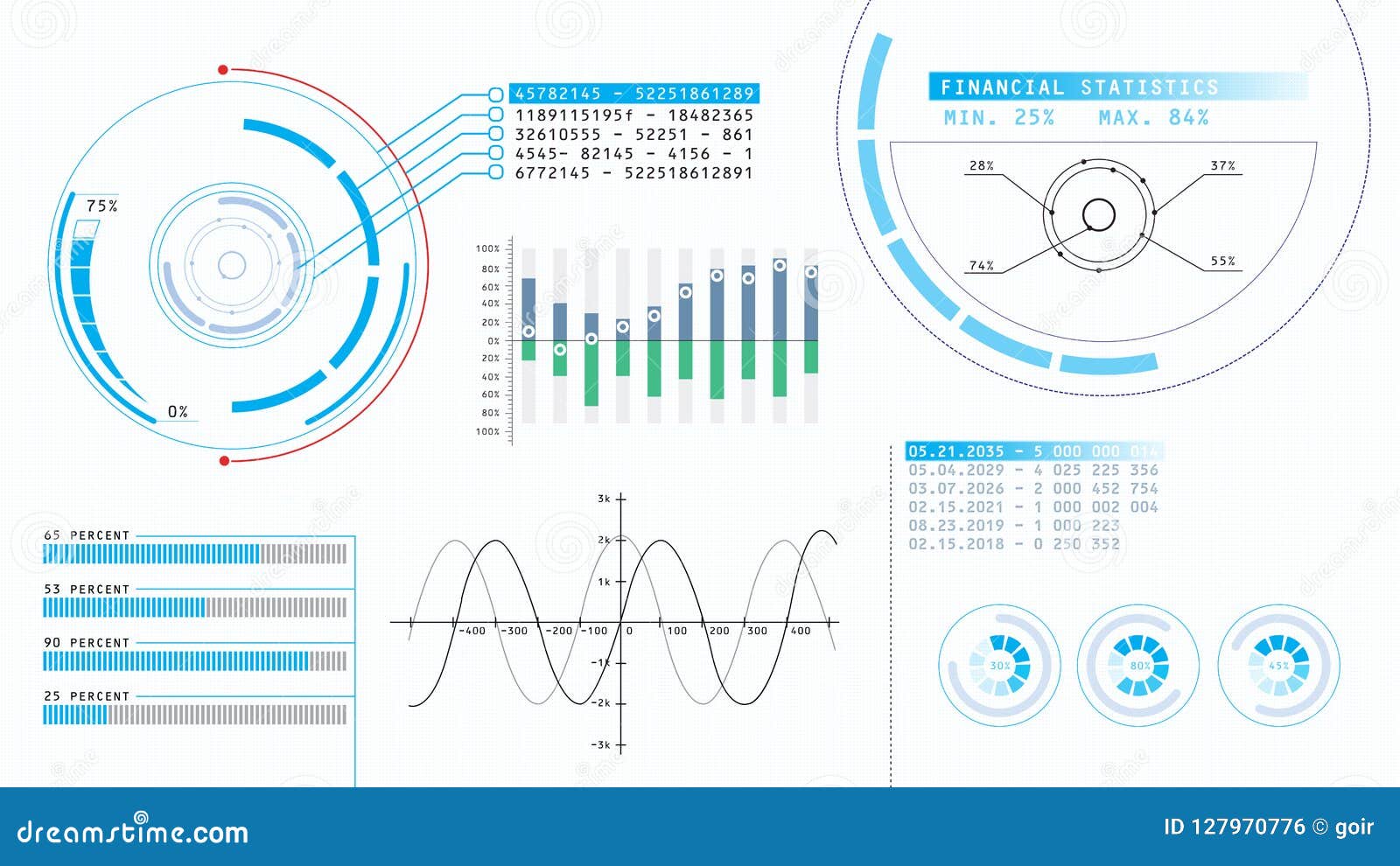 Futuristic Interface Concept Stock Illustration - Illustration of ...