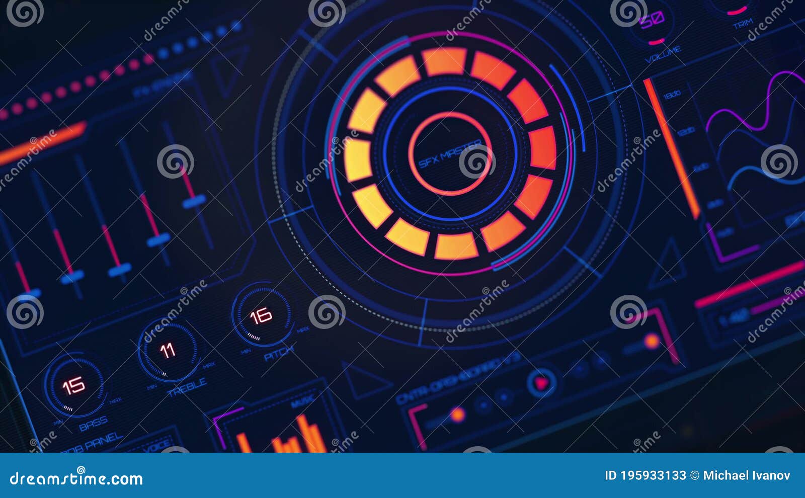 Futuristic Interface/Digital Perspective Screen/Ultra Detailed Abstract ...