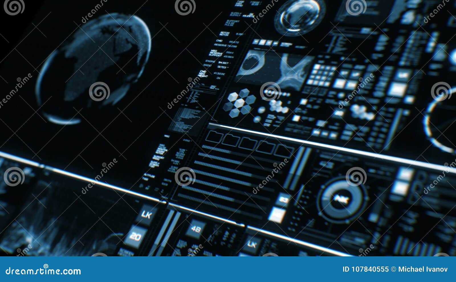 Futuristic Interface/Digital Screen/Detailed Abstract Background Stock ...