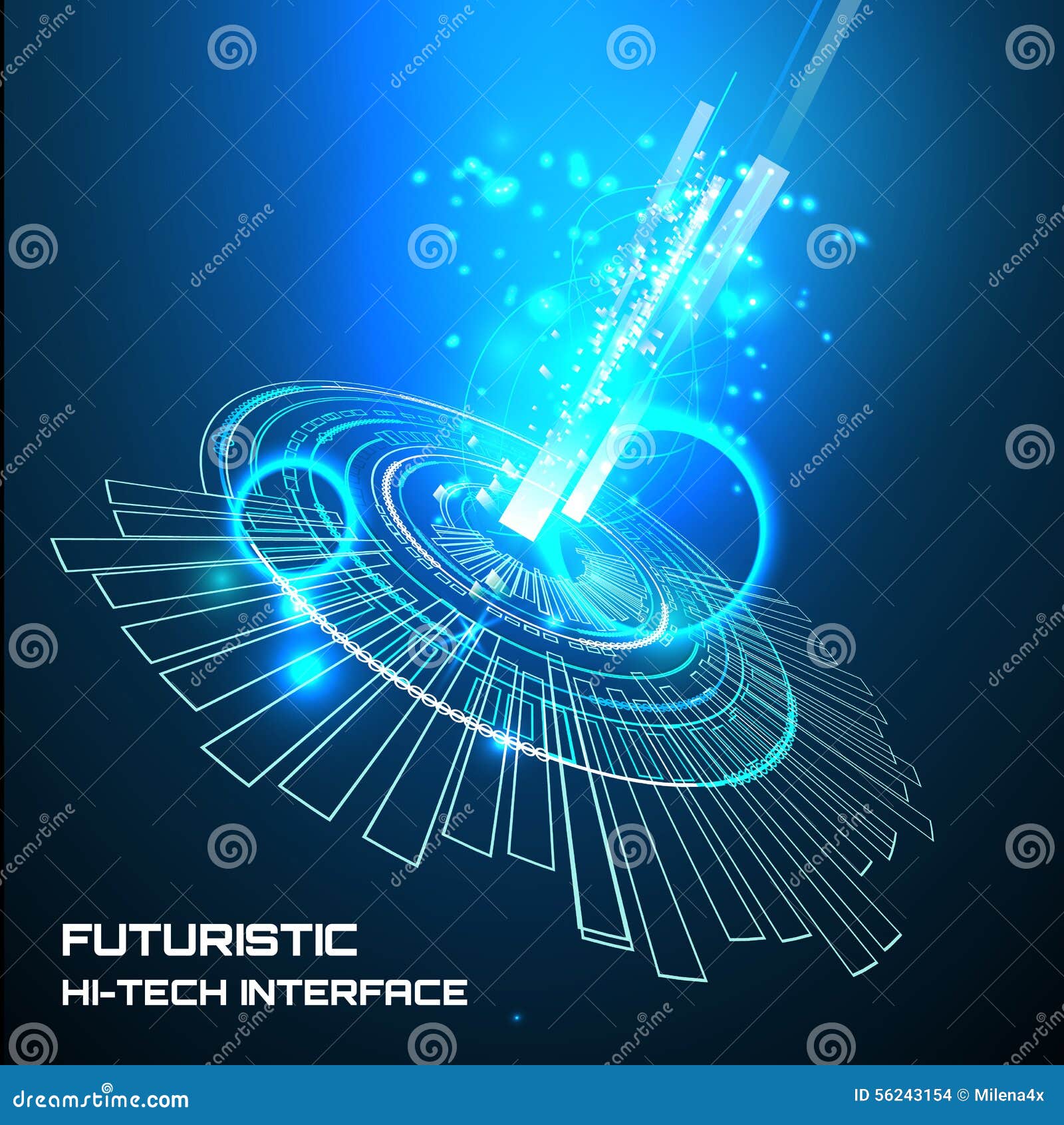 Futuristic Interface, HUD, Background Stock Vector - Illustration of ...