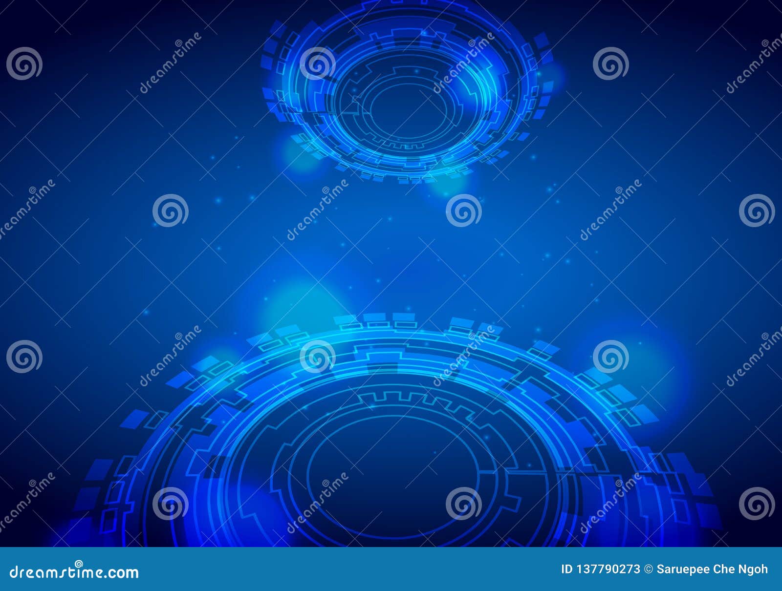 Futuristic Interface, HUD, Techno Circle, Vector Abstract Technology ...
