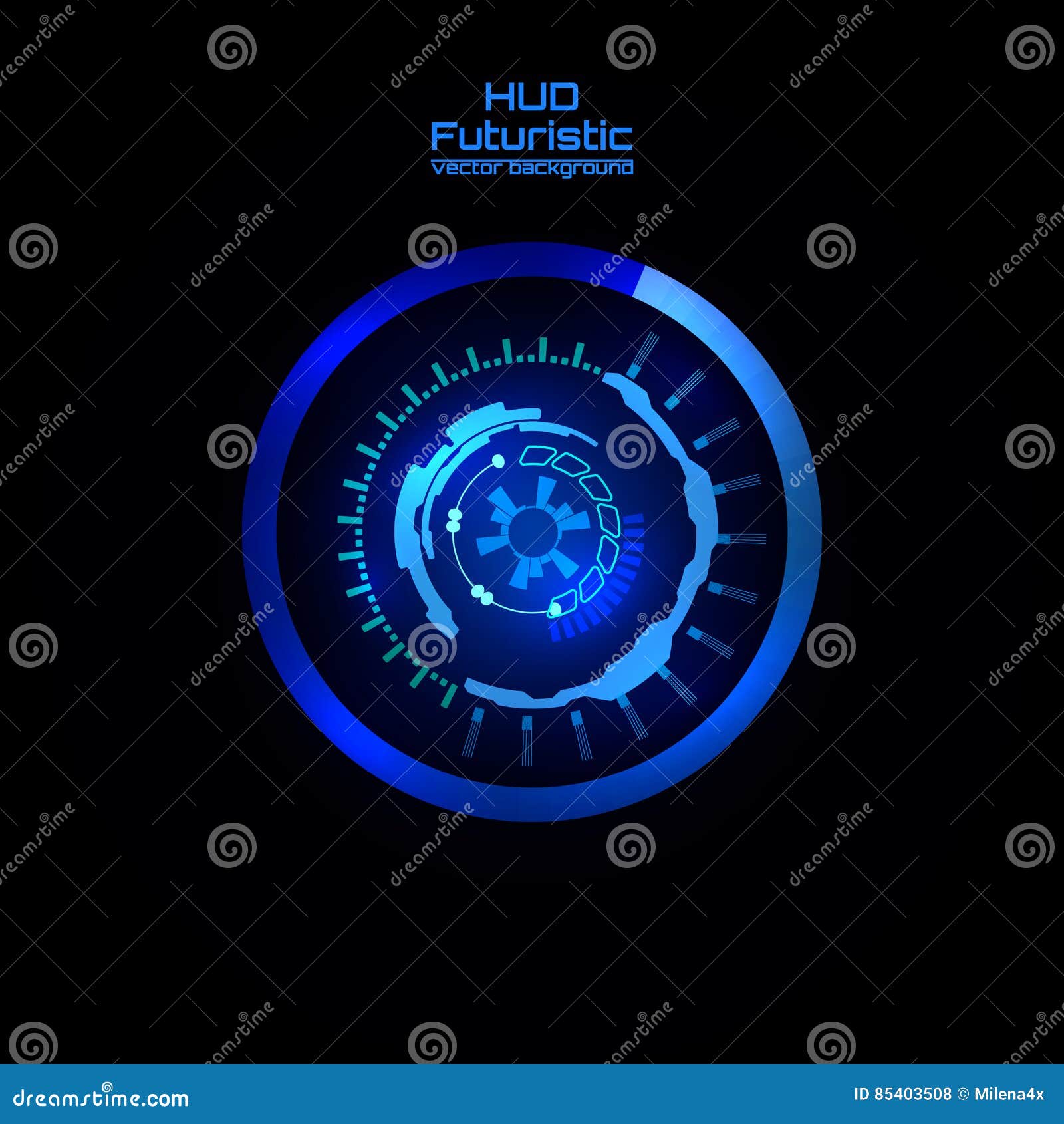 Futuristic Interface, HUD, Technology Background, Sci-fi Vector Stock ...