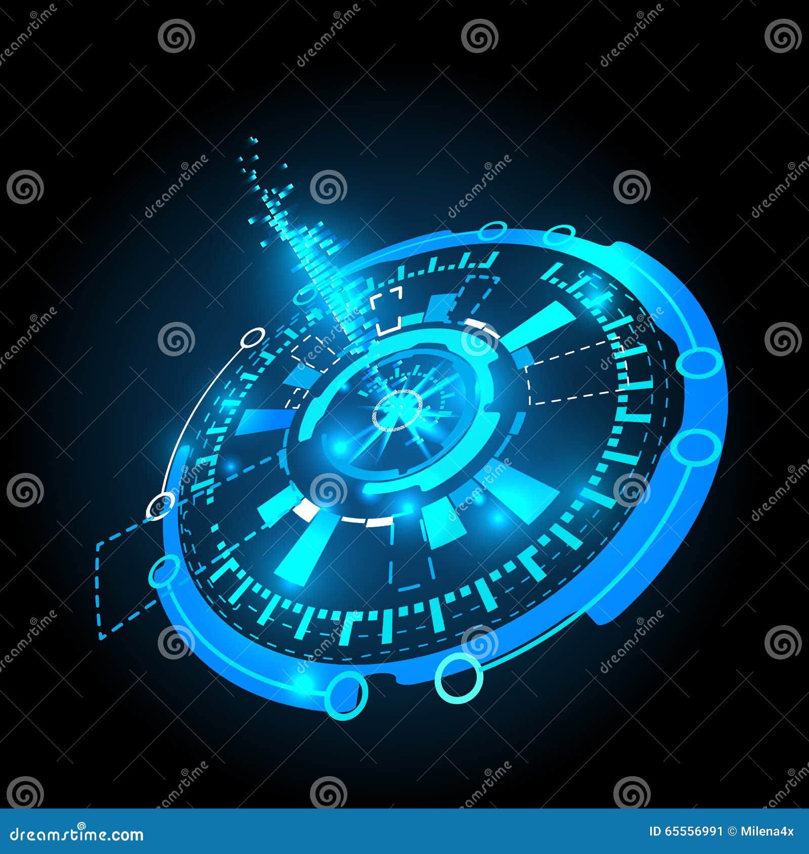 Futuristic Interface, HUD, Vector Background Stock Vector ...