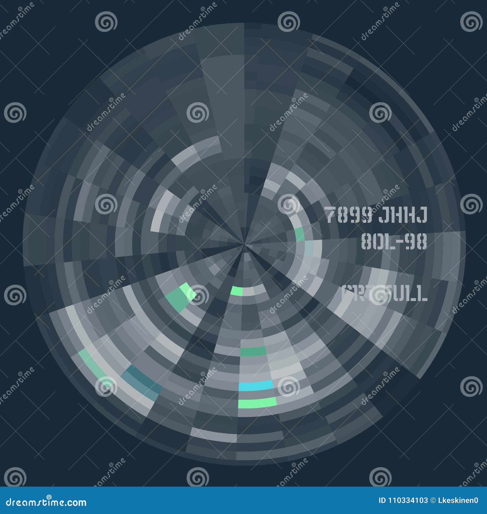 Futuristic Interface Radial Abstract 5 Stock Vector - Illustration of ...