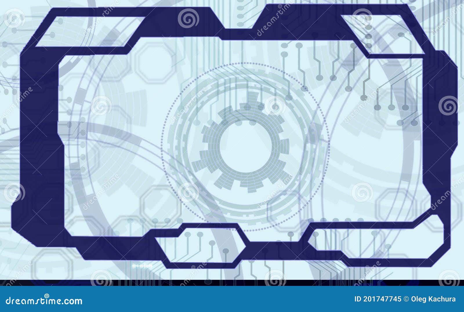 Futuristic Interface Technology Abstract Background. One Web Design ...