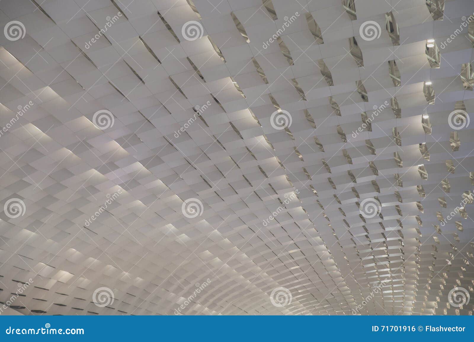 Futuristic Interior Wall Element of Modern Bionic Architecture. Glass ...