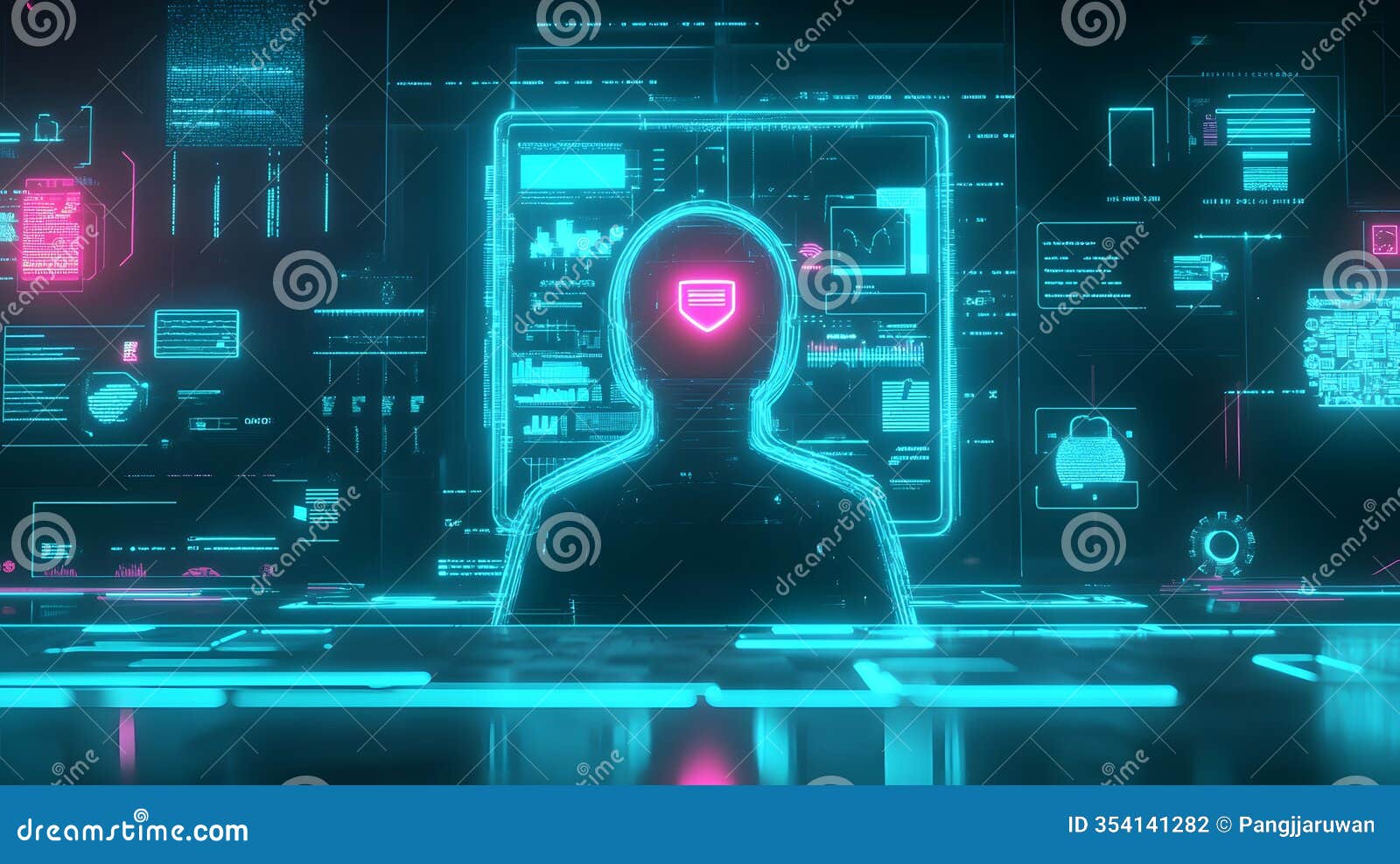 Cyberbullying App Interface Template. Vector Illustration ...